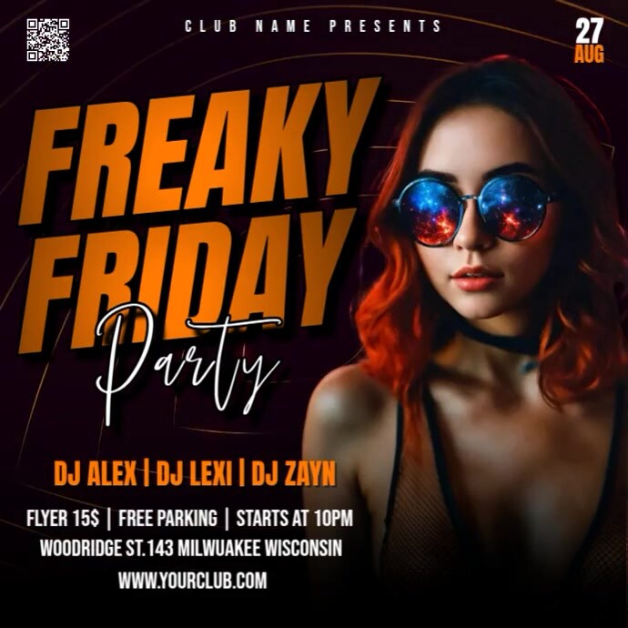 Freaky Friday Night Party Template | PosterMyWall