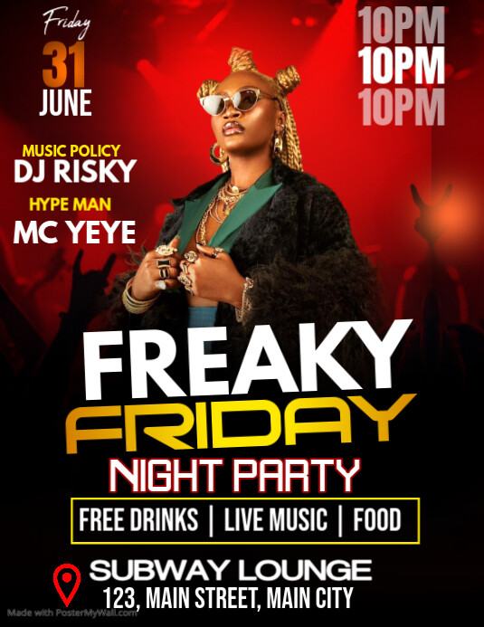 freaky friday night party Template | PosterMyWall