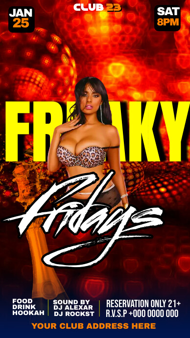 freaky friday night party flyer Template | PosterMyWall