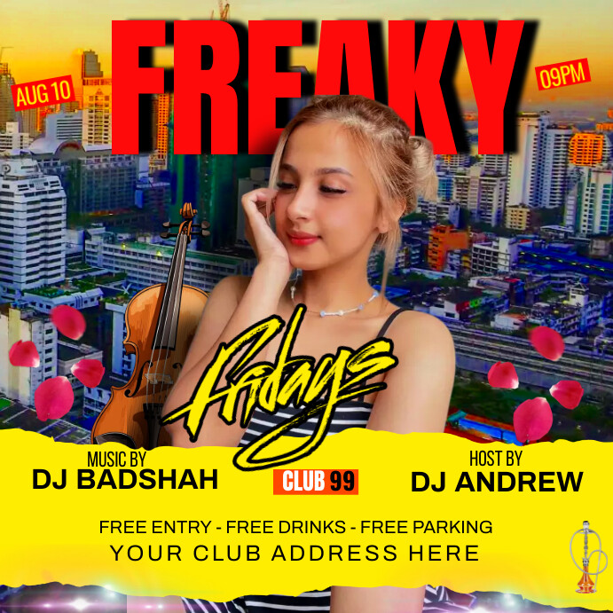 Plantilla de freaky friday night party flyer template | PosterMyWall