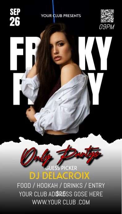 FREAKY FRIDAY ONLY PARTY Template | PosterMyWall