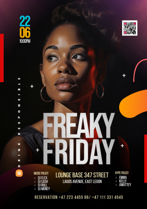 Modèle Freaky Friday Party | PosterMyWall