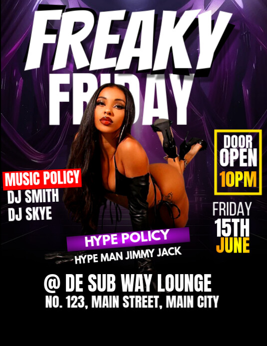 freaky friday party Template | PosterMyWall