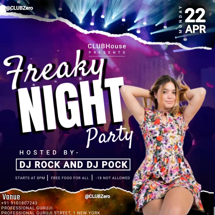 freaky friday party Template | PosterMyWall