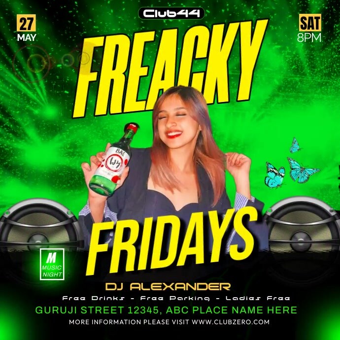 Copy of freaky friday Party Flyer Design | PosterMyWall