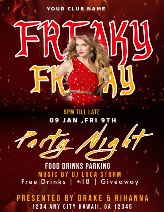 Freaky Friday Party Flyer Template | PosterMyWall