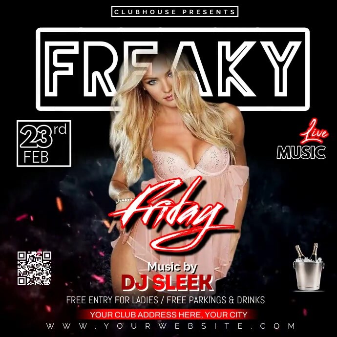 FREAKY FRIDAY PARTY FLYER TEMPLATE | PosterMyWall