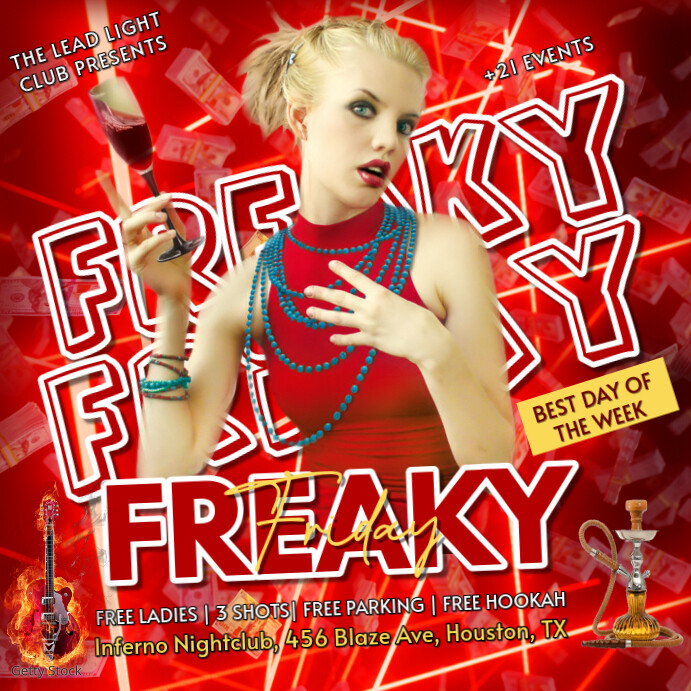 Copy of Freaky Friday Red Flyer | PosterMyWall