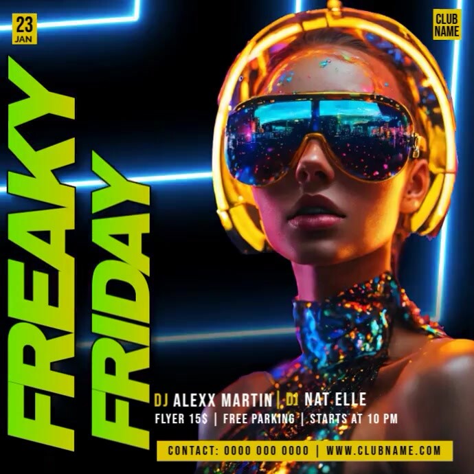 Freaky Friday Template | PosterMyWall