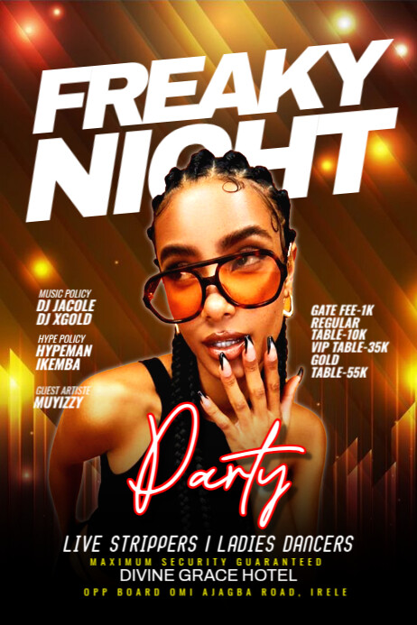 Copy of Freaky Night Party | PosterMyWall