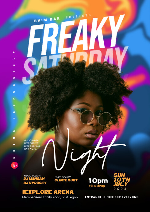 Copy of Freaky Saturday Night Party | PosterMyWall