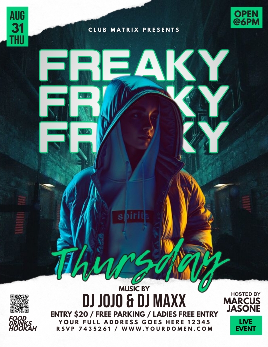 Copy of Freaky thursday | PosterMyWall