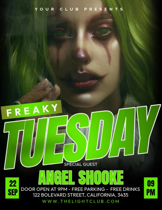 Plantilla de Freaky Tuesday Party | PosterMyWall
