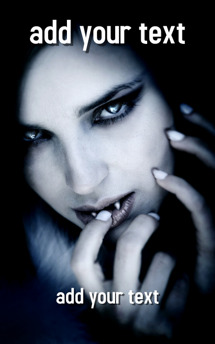 Copy of FREE!!! Vampire Horror Novel Book Cover Design Template ...