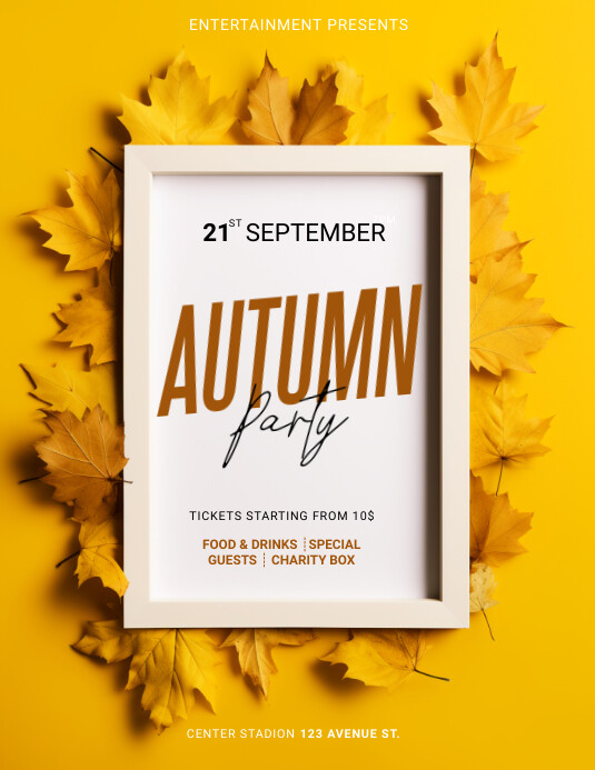 Free Autumn event flyer template | PosterMyWall