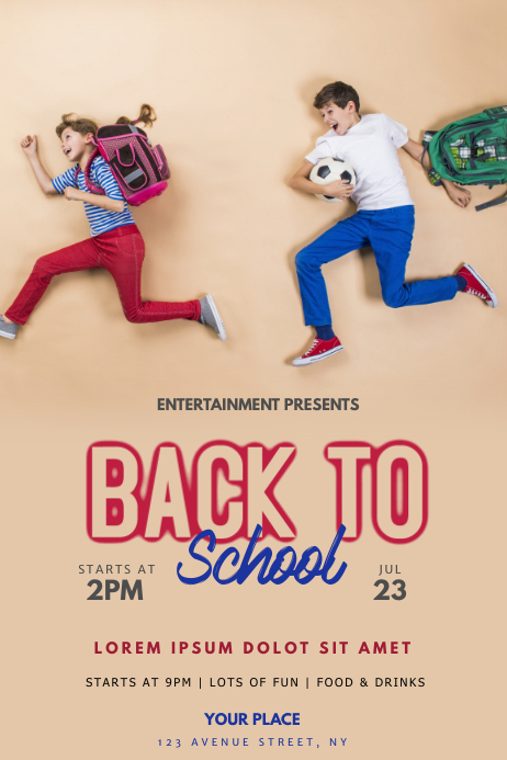 Free Back To School Flyer Template | PosterMyWall