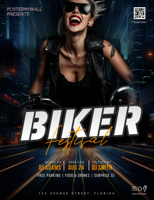 Free Bike Festival Flyer Template | PosterMyWall