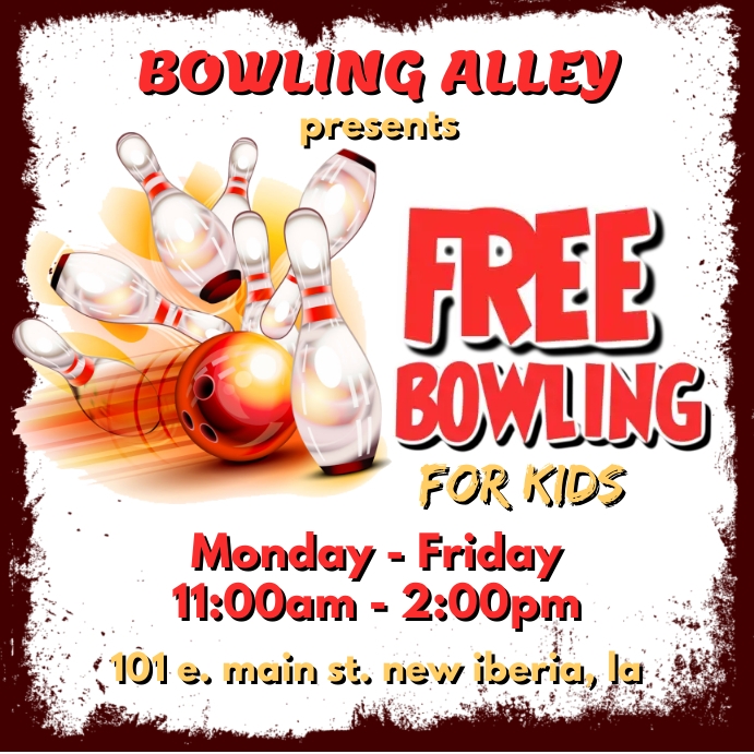 Copy of FREE BOWLING FLYER TEMPLATE | PosterMyWall