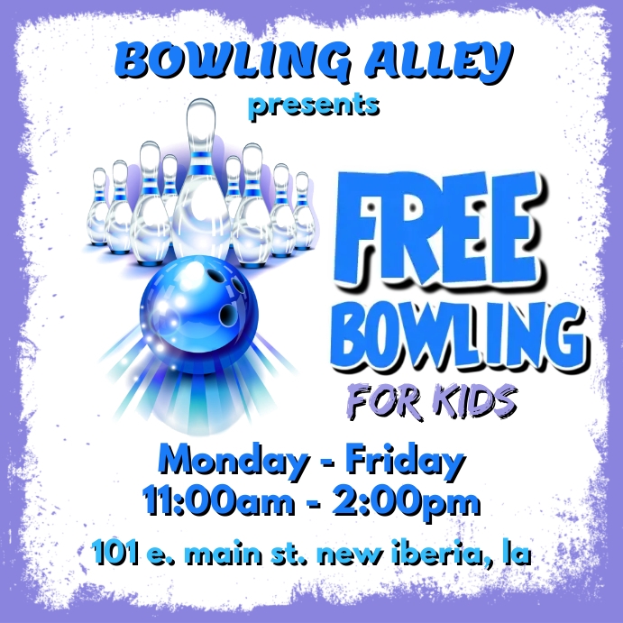 Copy of FREE BOWLING FLYER TEMPLATE | PosterMyWall