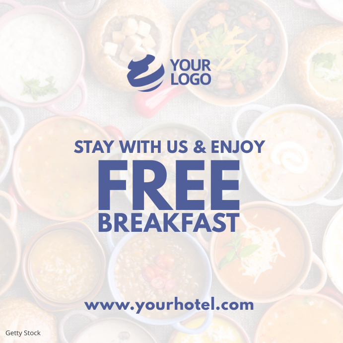Free Breakfast Promotion Hotel & Resort | PosterMyWall