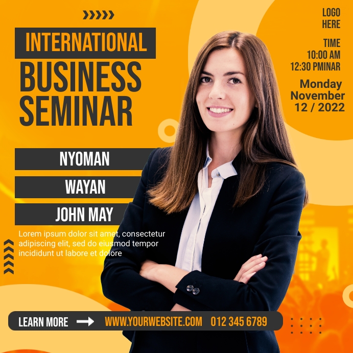 Copy of Free Business Seminar Ads | PosterMyWall