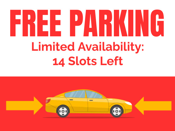 Copy of Free Car Parking Slots Yard Sign | PosterMyWall