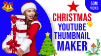 Christmas YouTube thumbnail maker Template | PosterMyWall
