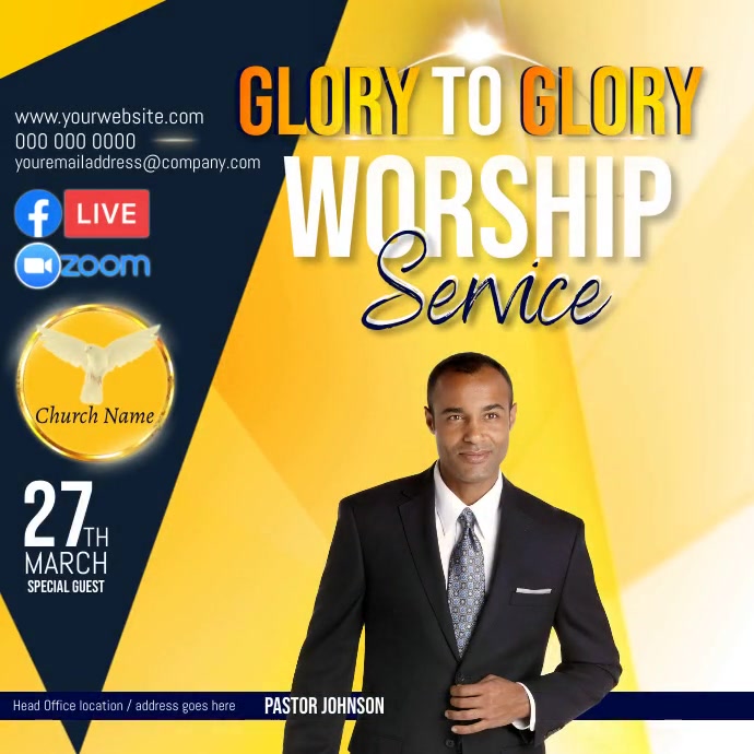 free church ad DESIGN template | PosterMyWall