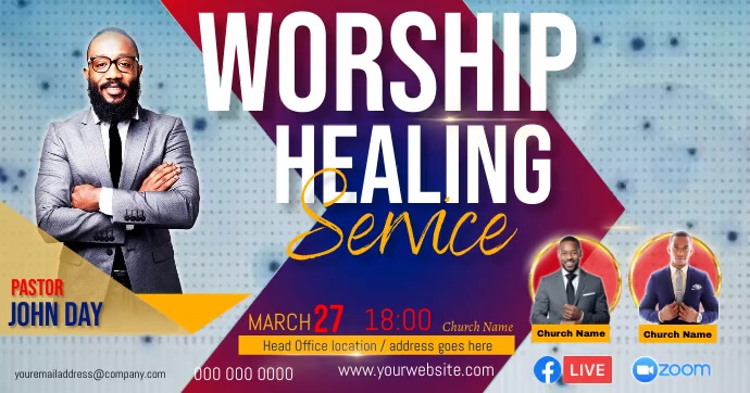 Template Desain Iklan Gereja Gratis | PosterMyWall