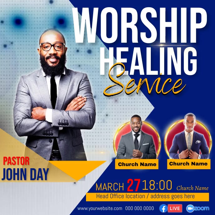 Plantilla de Diseño de Anuncio de Iglesia Gratis | PosterMyWall