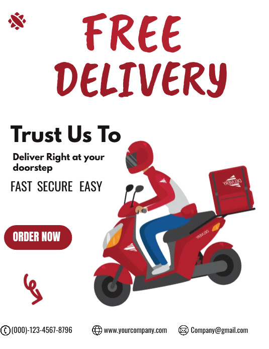 Free delivery Template | PosterMyWall