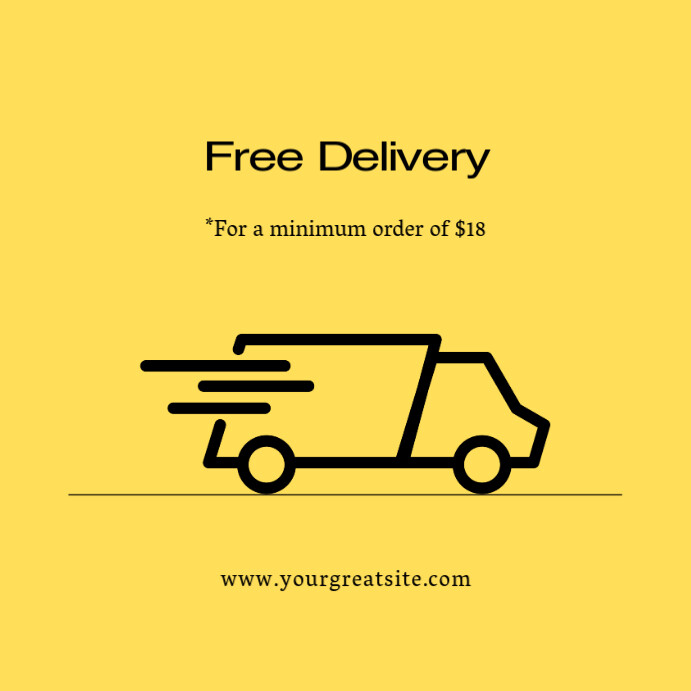 Free Delivery Template | PosterMyWall