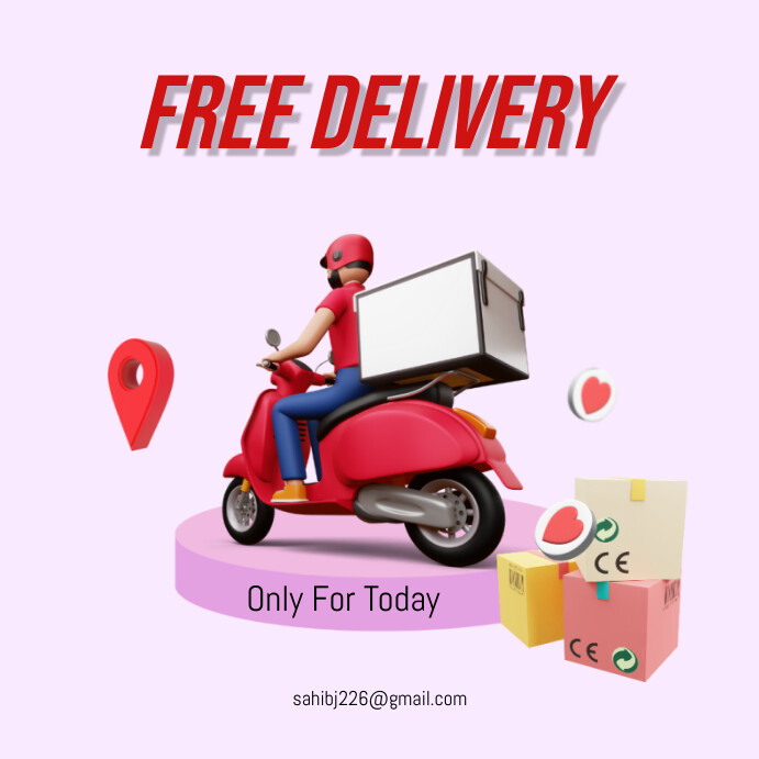 free delivery Templat | PosterMyWall