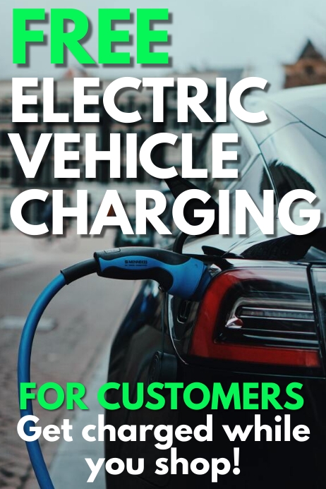 Free Electric Vehicle Charging Template | PosterMyWall