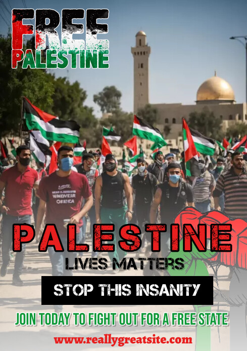 Free Gaza, Free Palestine Template | PosterMyWall