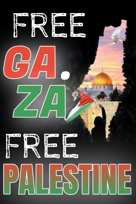 Free gaza Free Palestine Template | PosterMyWall