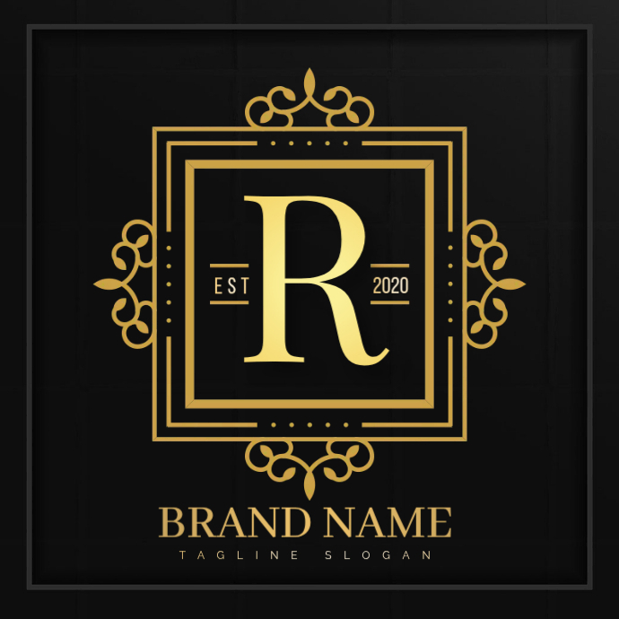 Copy of Free Gold Logo Template | PosterMyWall