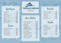 free printable menu A3 trifold template | PosterMyWall