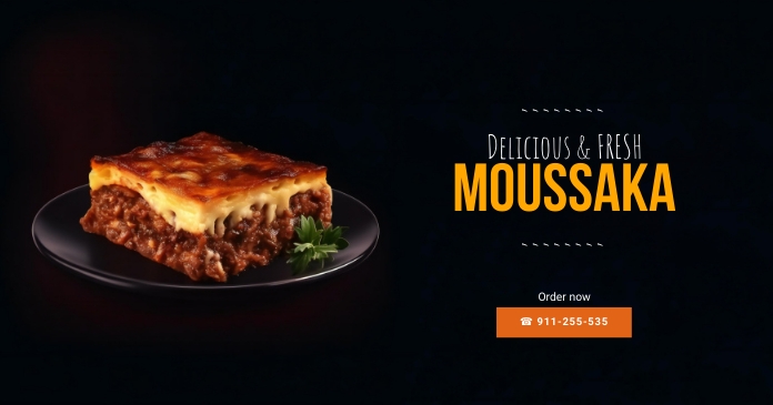 Free Moussaka facebook post template | PosterMyWall