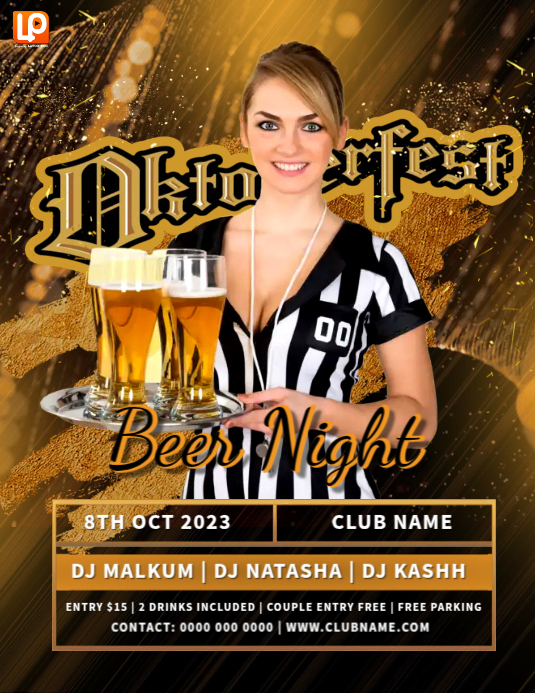 Free Night Club October Template | PosterMyWall
