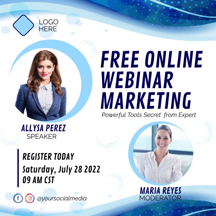 Free Online Webinar Instagram Post Template | PosterMyWall