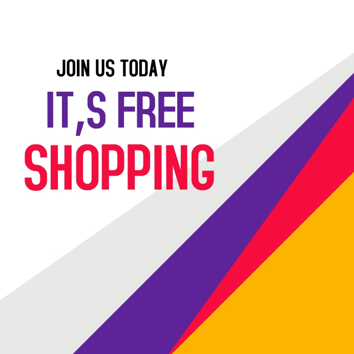 Copy of Free Shopping | PosterMyWall