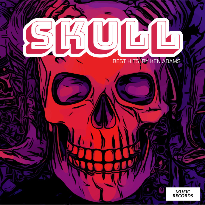 Free Skull Rock Album Cover Template | PosterMyWall