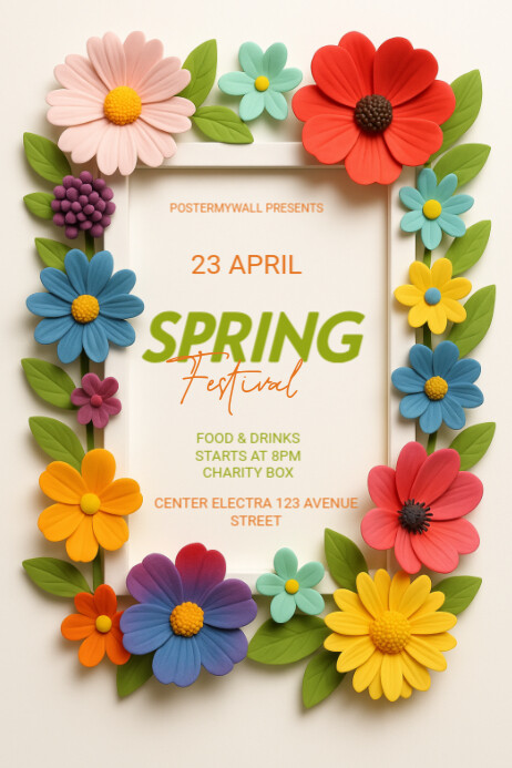 Free Spring Event Poster Template Design | PosterMyWall