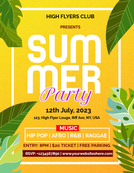 Free Summmer Flyer Template | PosterMyWall