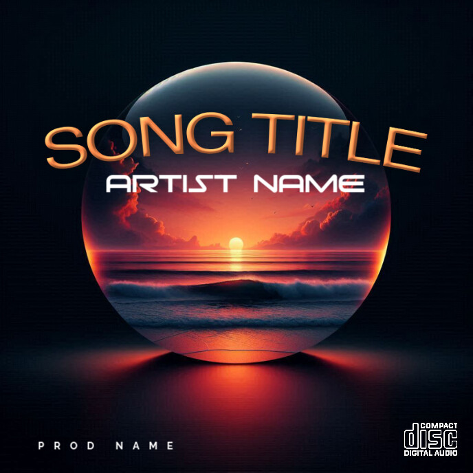 free sunset ball Album cover art Template | PosterMyWall