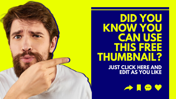 Free thumbnail edit Template | PosterMyWall