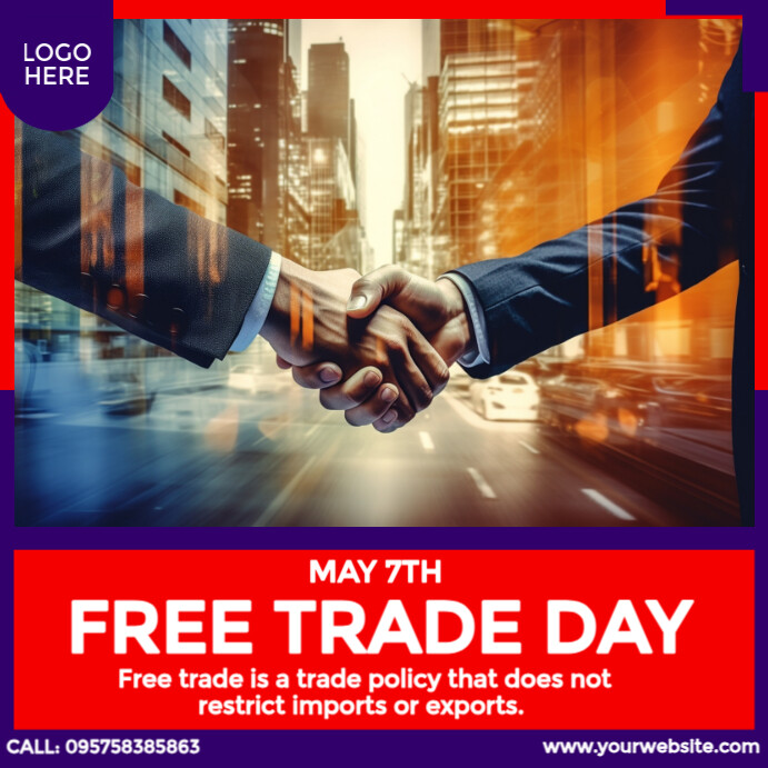 Plantilla de Free Trade Day | PosterMyWall