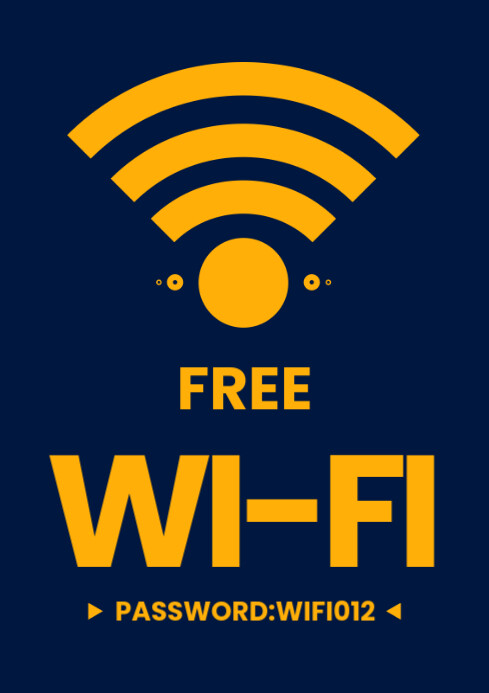 Copy of Free Wifi Zone Design Templates | PosterMyWall