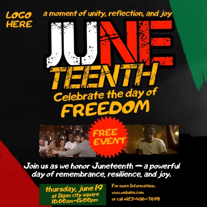 Freedom Day Celebration Video Template | PosterMyWall